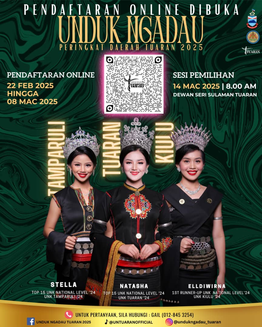 Pencarian Unduk Ngadau Peringkat Daerah Tuaran 2025 Kini Bermula! - Borneo Daily Bulletin